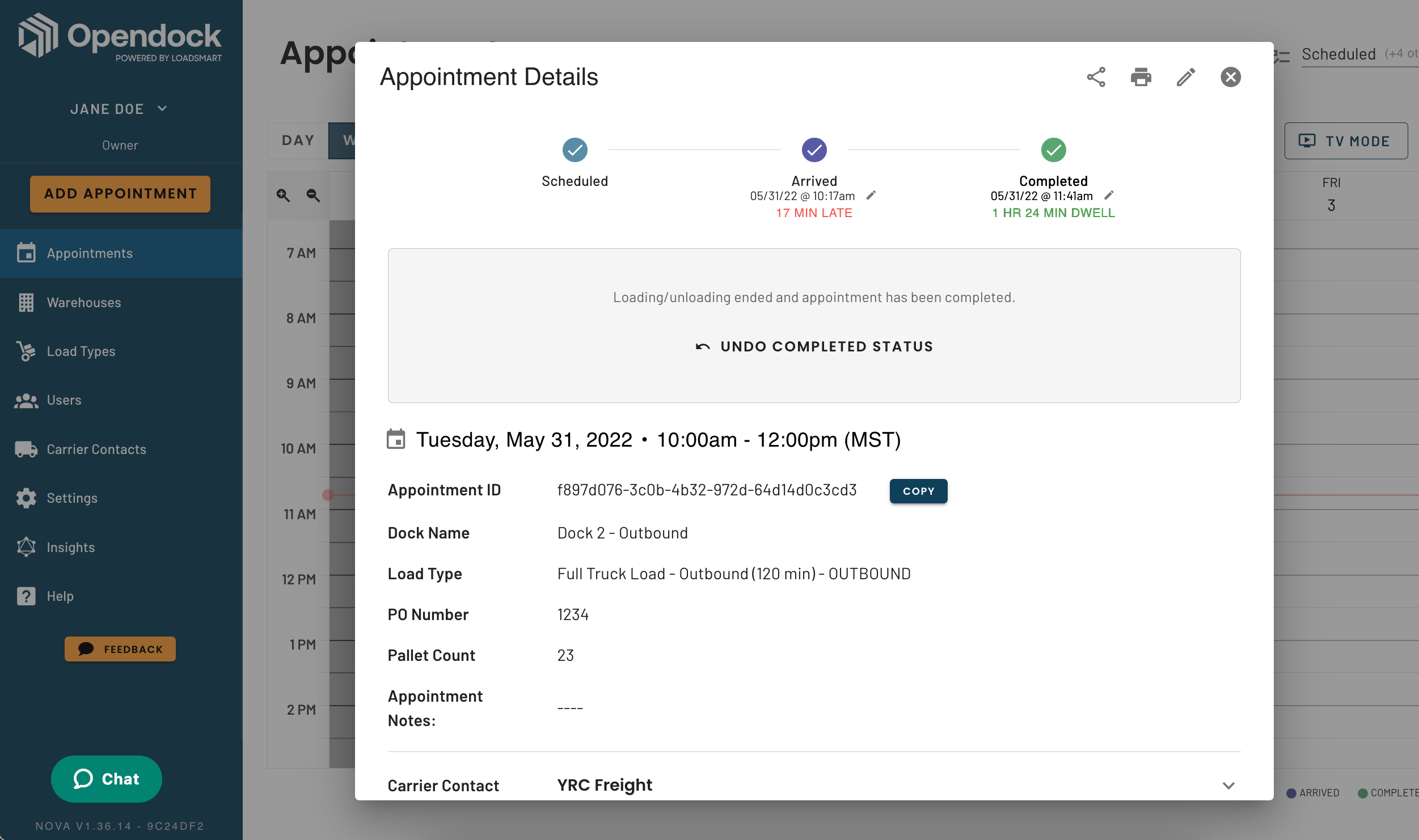 Opendock Migration Page AP